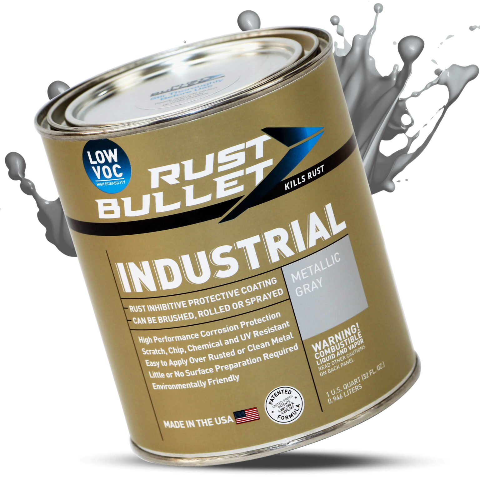 Quart - Industrial Low VOC - Rust Bullet, LLC.